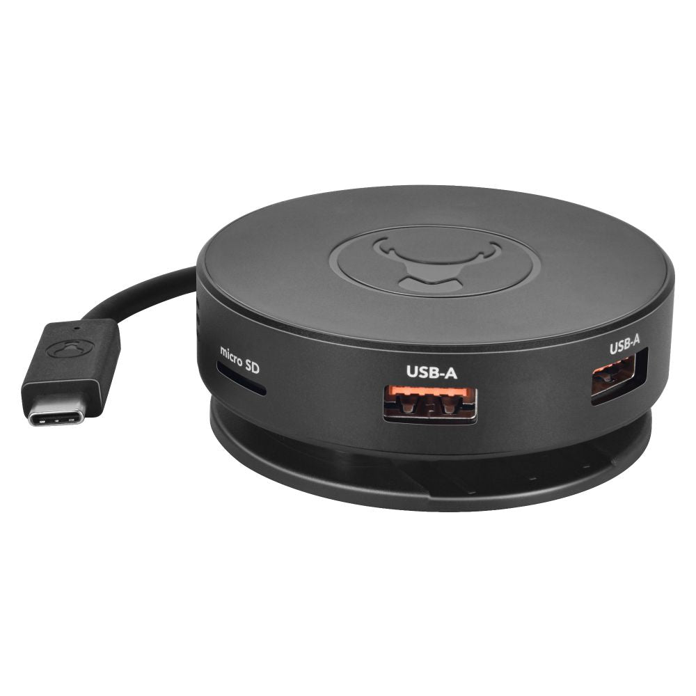 Bonelk Long-Life USB-C to 6in1 Multiport Hub - Black (Round) – MacGear ...